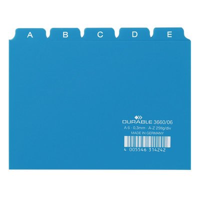 Karteikartenregister Durable LEITKARTEN A6 3660 bei PLATE Büromaterial