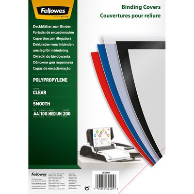 Binde-Folien Fellowes 200my 5361401 bei PLATE Büromaterial