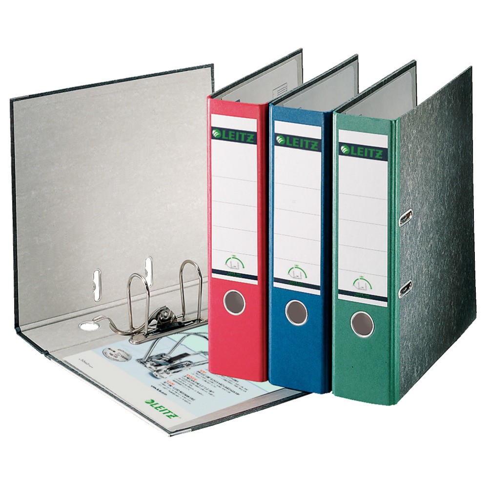 Qualitätsordner A4 Leitz 1080, 80mm, farbiger Rücken, Wolkenmarmor 180 ...