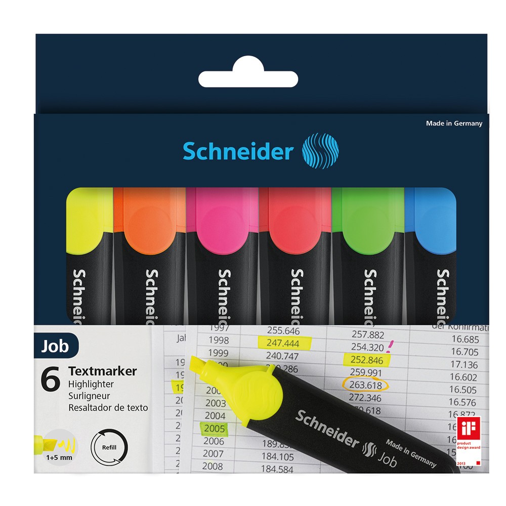 Textmarker Schneider Job 150 115096 bei PLATE Büromaterial