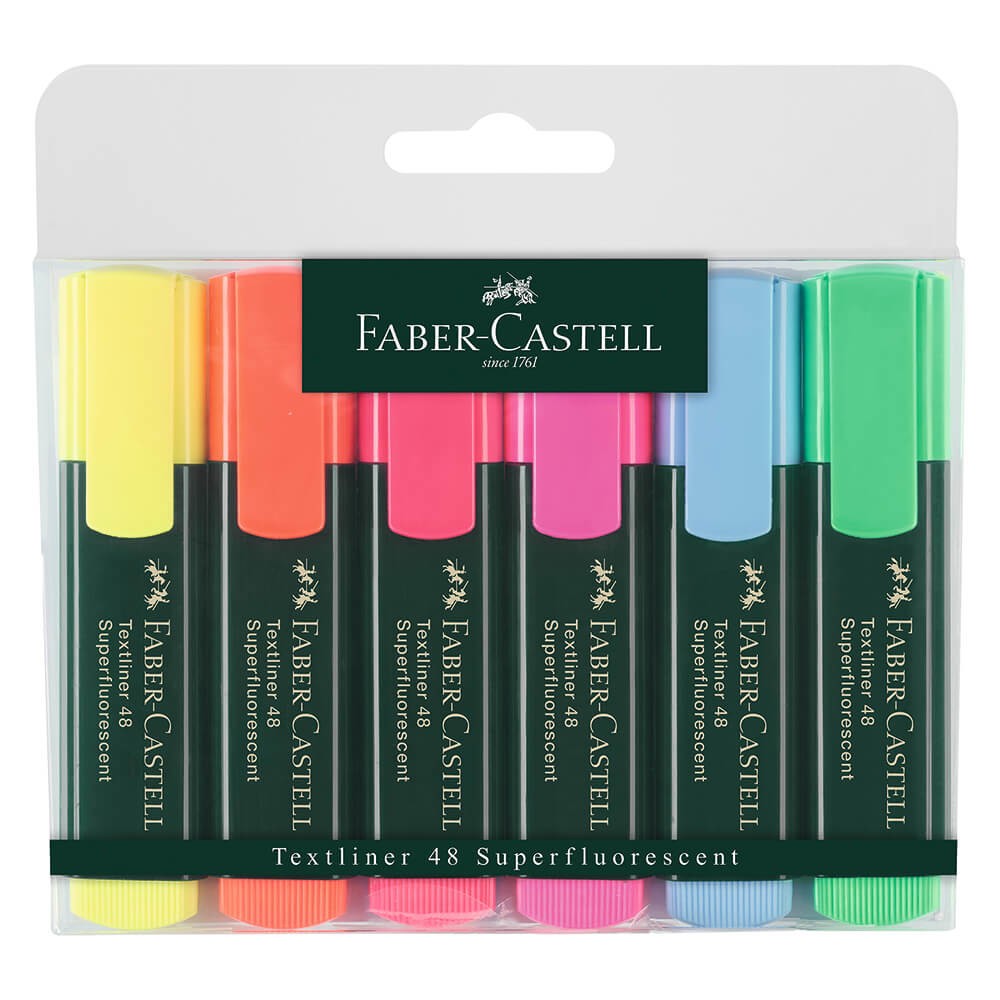 Textmarker Faber-Castell Textliner Superfluorescent 48 154806 bei PLATE ...