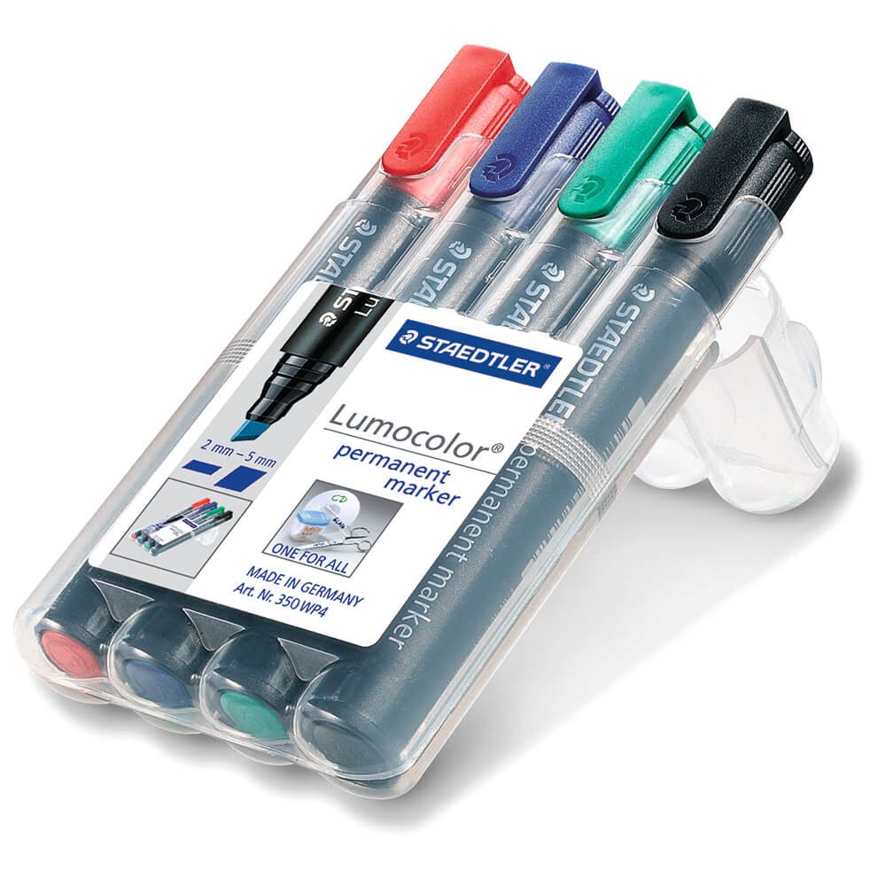 Permanentmarker Staedtler Lumocolor permanent marker 350 WP4 bei PLATE ...