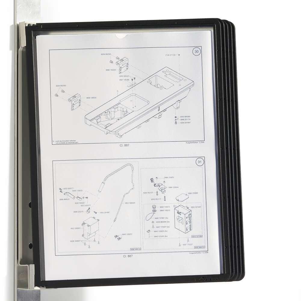 Wandhalter Durable VARIO MAGNET WALL 5 5914 bei PLATE Büromaterial