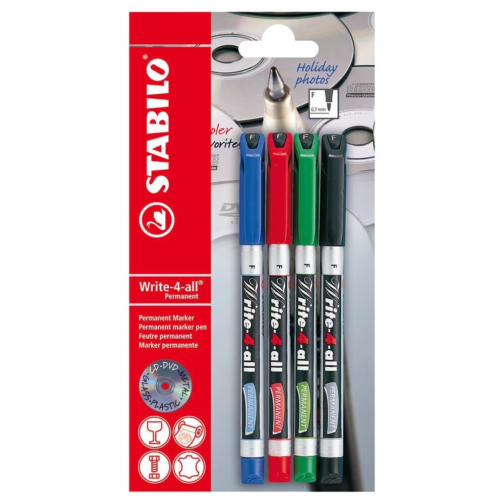 Permanentmarker STABILO Write-4-all Fein 156 bei PLATE Büromaterial