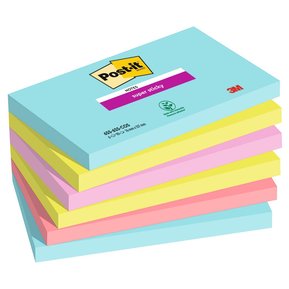 Haftnotizen Post-it Super Sticky Notes 655-6SS-COS / Nachfolger von ...